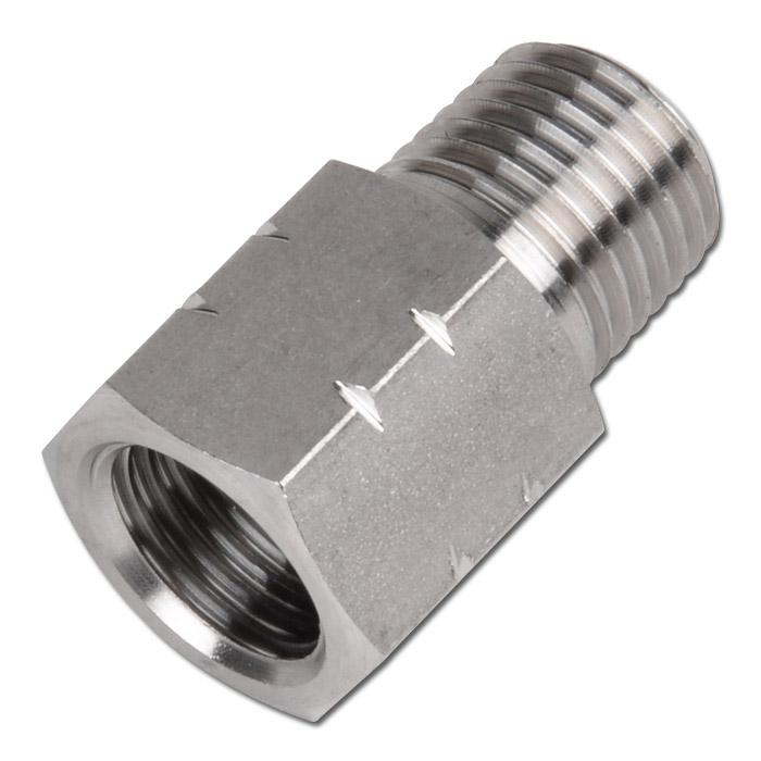 Reduziernippel Edelstahl mit NPT AG und G-IG - G 1/8"-G 3/4"