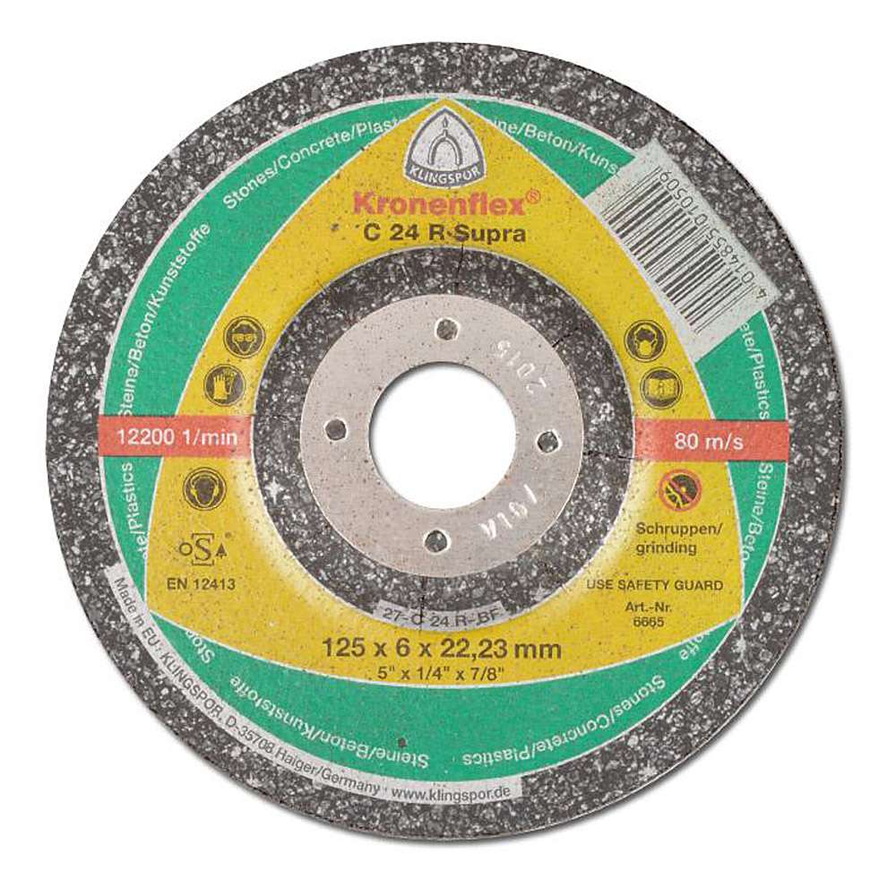 Schruppscheibe Supra - für Stein und Beton - Härte mittel - Typ C 24 R ...