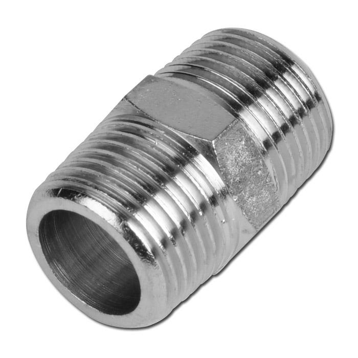 Doppelnippel - MS - R-Gewinde (konisch) - 1/8" bis 3/4" - PN 16