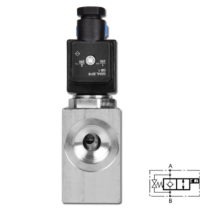 2/2-Wege Hydraulik Sitzventil - stromplos geschlossen - einseitig ...