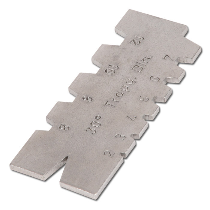 Trapezgewinde-Stahllehre - 2 bis 12mm Steigung - DIN 103