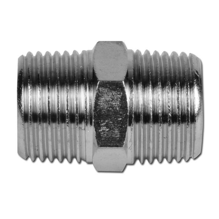 Doppelnippel - MS - R-Gewinde (konisch) - 1/8" bis 3/4" - PN 16