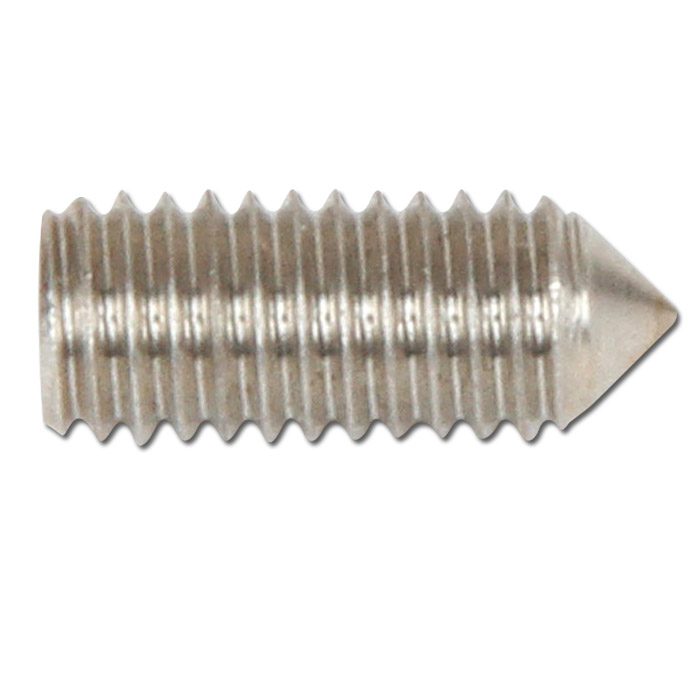 Gewindestift mit Innensechskant und Spitze - Stahl 45 H oder Edelstahl A2 - DIN